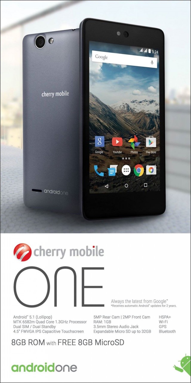 Cherry Mobile One for 3, 999