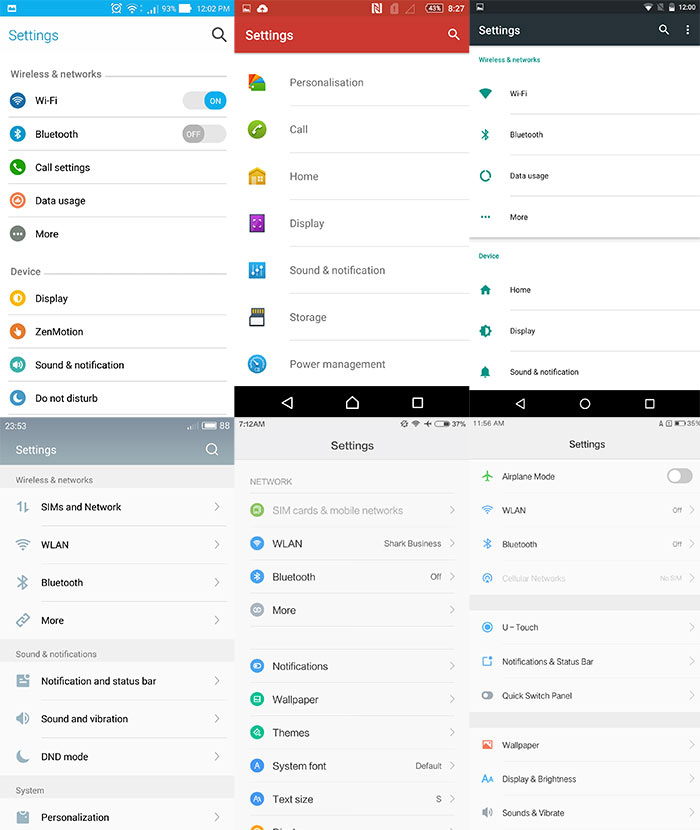 Android UI Comparison – Stock vs Zen, Xperia, Mi, ZUK, Flyme OS – ManilaShaker Philippines ...