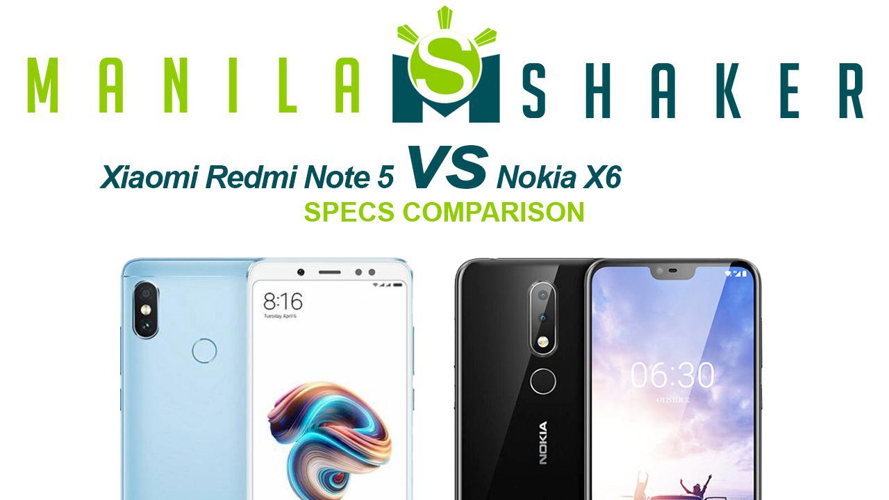 Xiaomi Redmi Note 5 vs Nokia X6 — Specs Comparison