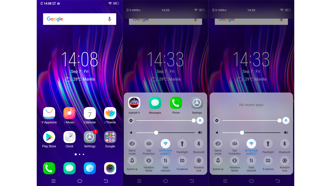 Vivo V11 Interface