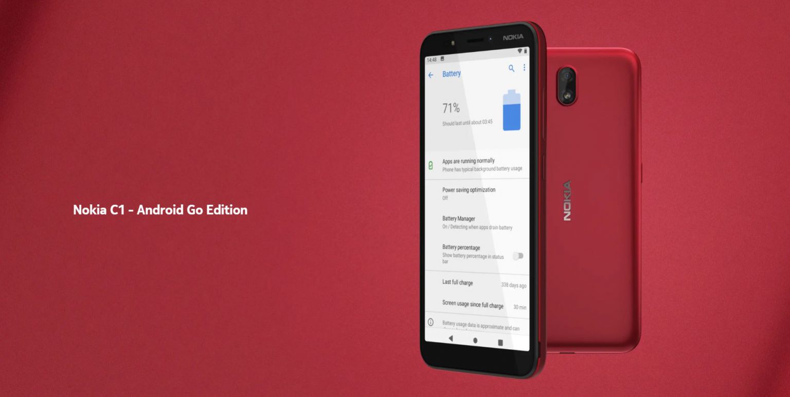 Nokia C1 Android Go Edition Announced, Priced at P3000