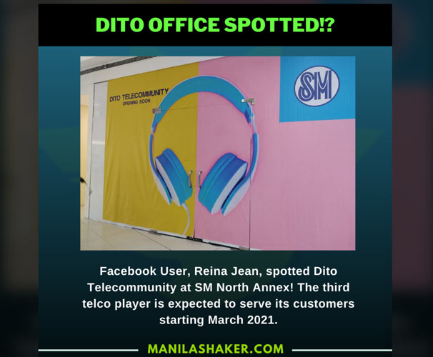 DITO Telecom stores spotted in SM malls, Opening in December 2020