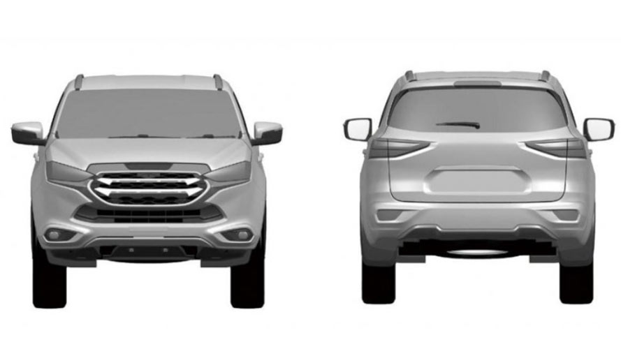 Isuzu MU-X 2021 sketch photos reveal new bumper and design