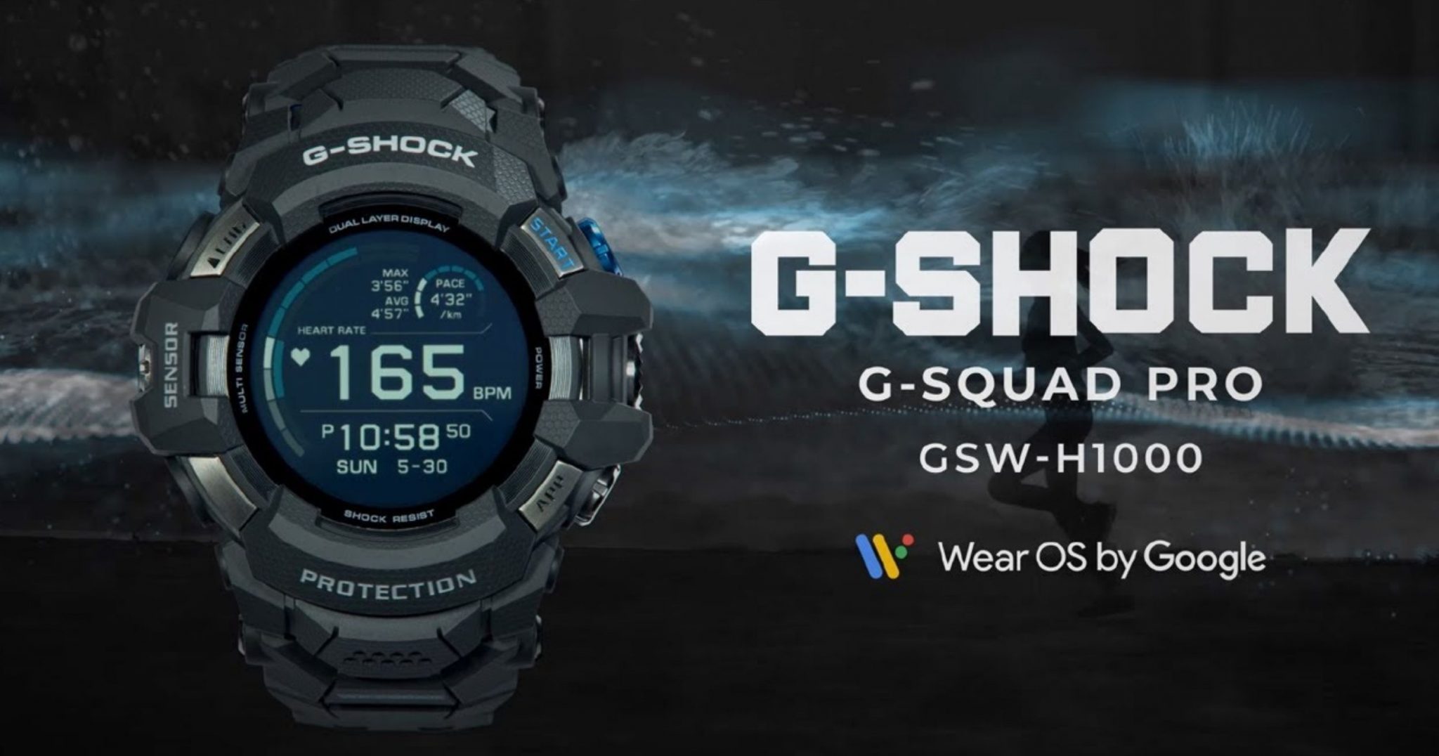 Casio G-Squad Pro GSW-H1000 now uses WearOS, features Color Display