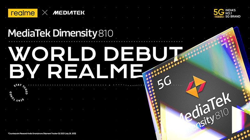 realme to launch the first phone with MediaTek Dimensity 810 5G SoC