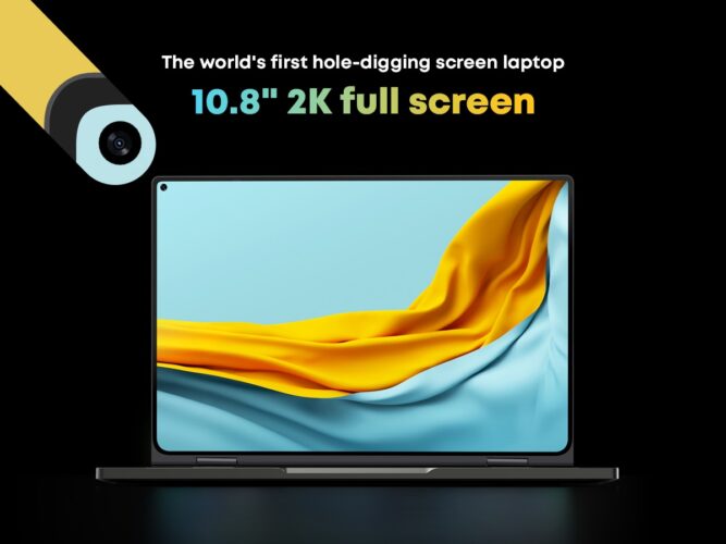 Chuwi MiniBook X convertible laptop with punch-hole display now official