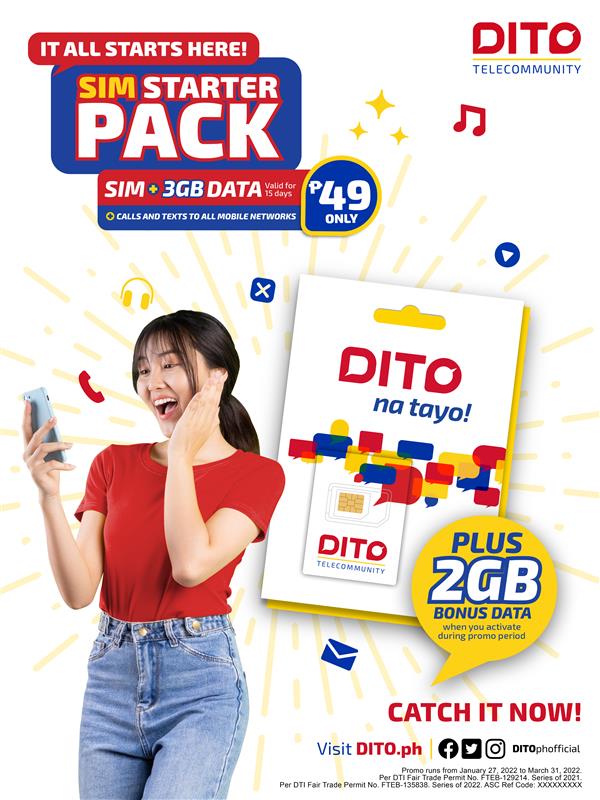 DITO Telecommunity mobile services now available at Zamboanga City