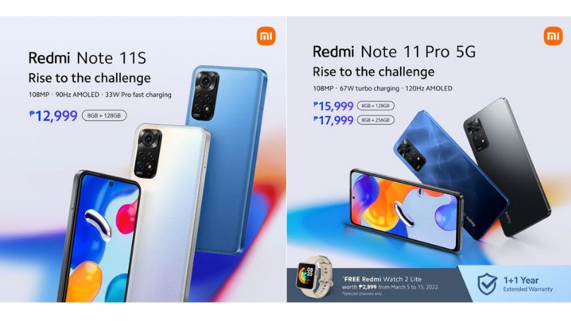 Xiaomi Redmi Note 11S, Note 11 Pro 5G now in the Philippines