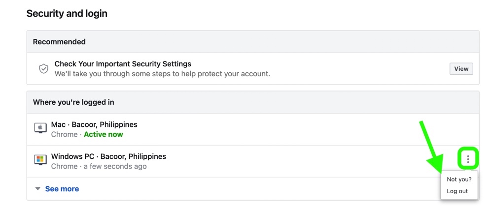 How to Log Out Facebook Remotely Using a Different Device