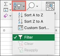 How to Apply a Filter to a Chart in Microsoft Excel