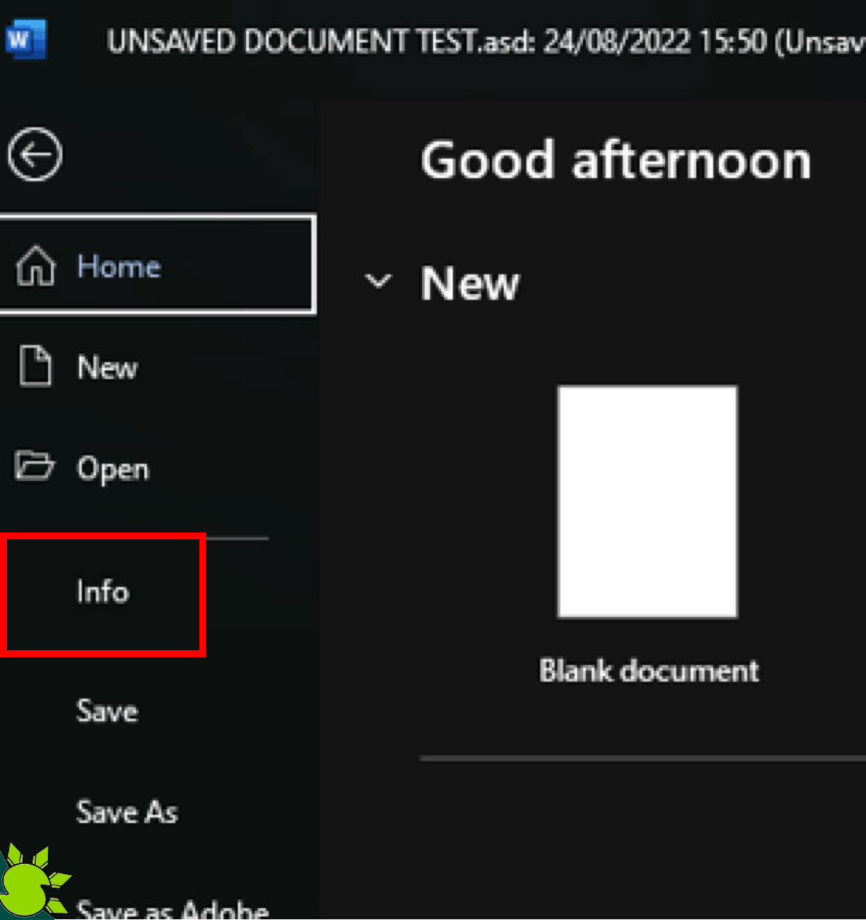 How to Recover Unsaved Microsoft Office File