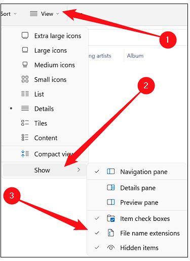 How to Make Windows Show File Extensions