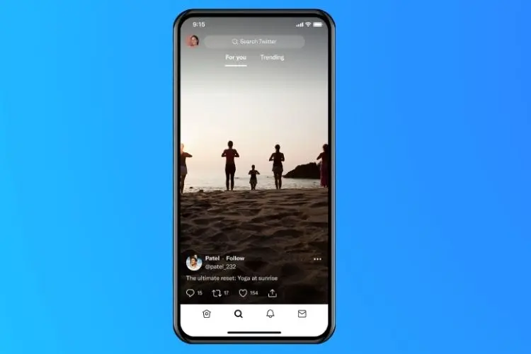 Twitter is testing a TikTok styled Immersive Video scrolling UI