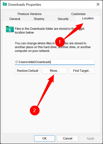 How To Change Windows’ Default Download Path?