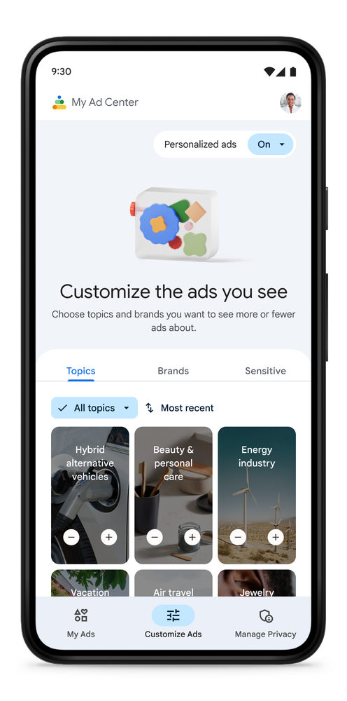 Google My Ad Center Enables Ads Management