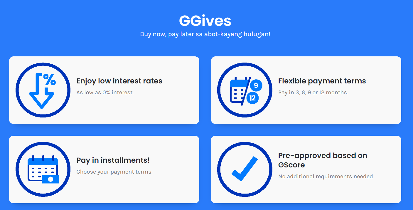 GCash New Feature: "GGives" Buy Now, Pay in Gives