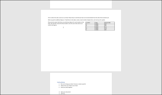 How to Create Word Document with One Page Landscape