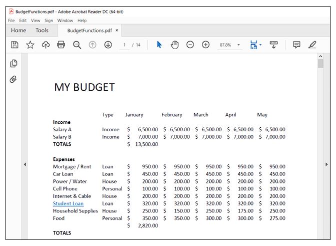 How to Export a Cell Range or Excel Workbook as a PDF