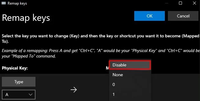 How to Disable a Key on Keyboard
