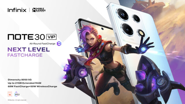 Infinix NOTE 30 VIP with 68W Wired+50W Wireless Fast Charging